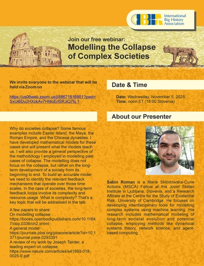 Modeling the Collapse of Complex Societies – International Big History ...