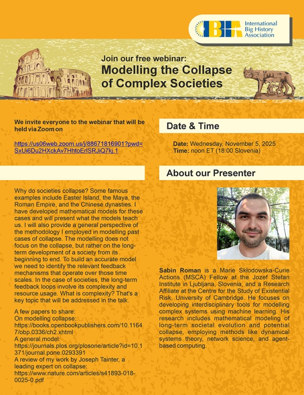 Modeling the Collapse of Complex Societies – International Big History ...